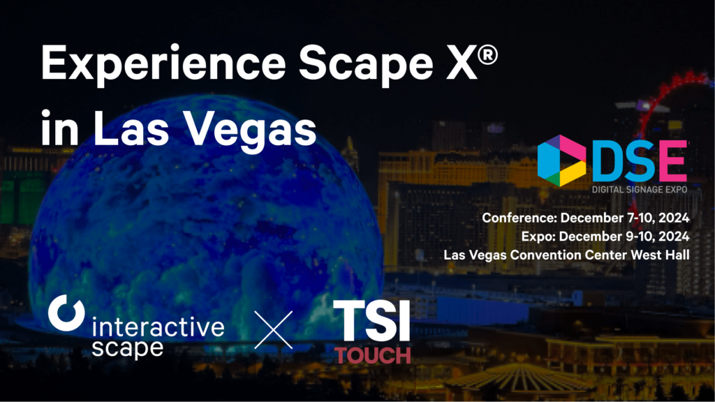Interactive Scape And TSI Touch To Unveil Advanced Interactive Display At DSE 2024 - Vt-stage ...
